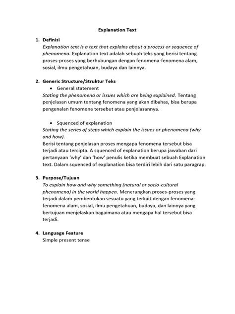 Reading Explanation Text Pdf