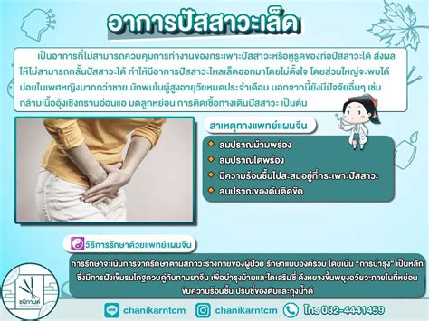 ชนิกานต์คลินิกแพทย์จีน ฝังเข็ม ครอบแก้ว ยาจีน จันทบุรี อาการปัสสาวะเล็ด เป็นอาการที่ไม่สามารถ