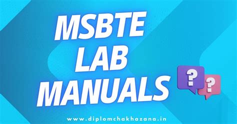 Msbte Lab Manuals I Scheme 2023 24 All Departments Sorted
