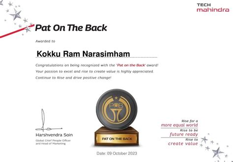 Ram Narasimham Kokku Microsoft Certified On Linkedin Techmahindra