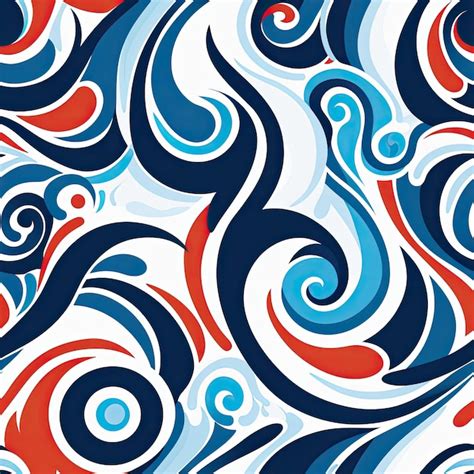 Premium Ai Image Patterns Created Using A Repeated Spiral And Swirl Motif