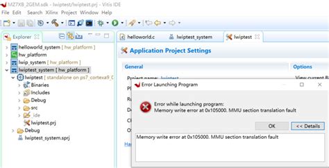 Sdk Download Error Memory Write Error At 0x105000 Mmu Section