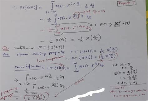 Fourier Transform Properties Linearity Time Scaling EngineersTutor