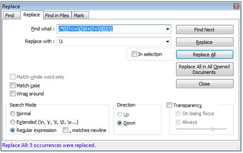 Regex Find And Replace Contents Outside Of A Bracket Inside Notepad