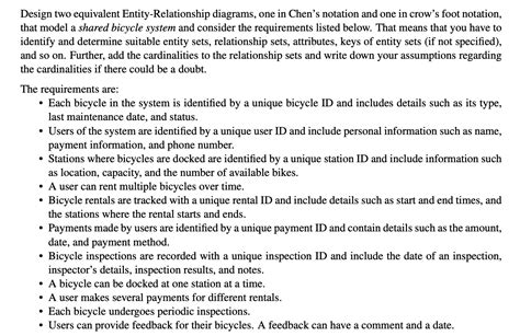 Solved Database Problem Regarding Chenscrows Foot