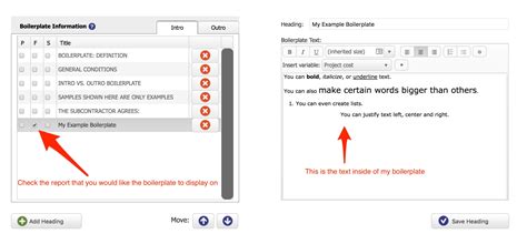 edit boilerplate language clear estimates