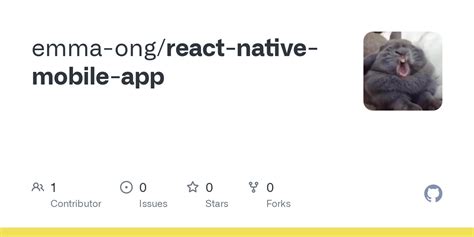 Github Emma Ong React Native Mobile App