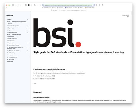 Misplaced Entries In Bsi Table Of Contents · Issue 816 · Metanorma