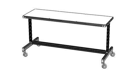 3mf File Aluminum Fixed Top Mobile Table 🔝・3d Printable Design To