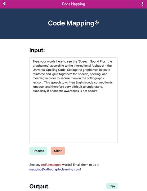 Orthographic Mapping Tool Word Mapping Tool Showing The Speech