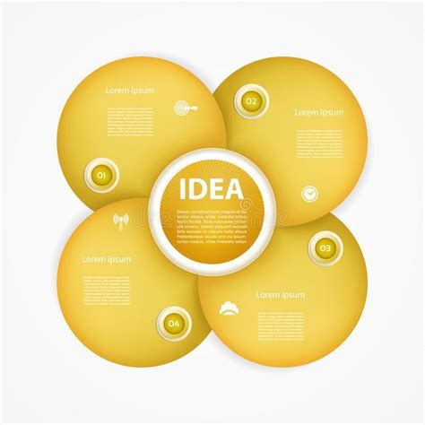 Vector Circle Infographic Template For Diagram Graph Royalty Free Illustration Circle