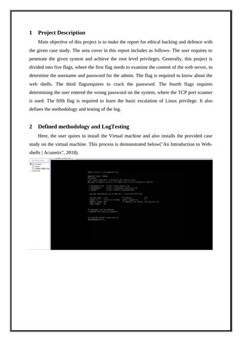 Ethical Hacking And Defense Case Study Analysis
