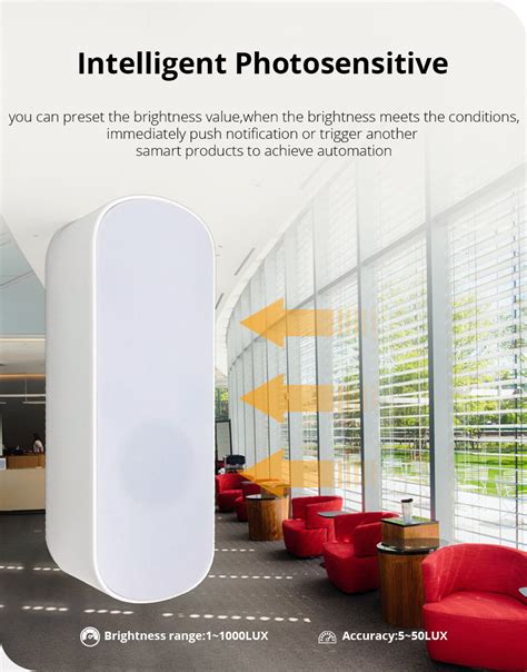 Zemismart Zigbee Smart Light Sensor Wireless Brightness Sensor