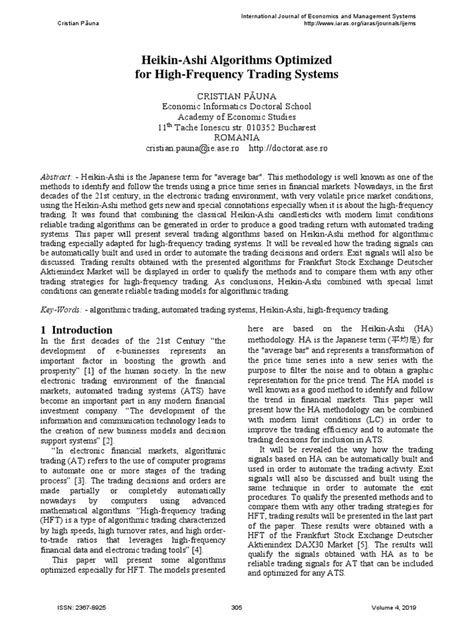 heikin ashi algorithms optimize pdf algorithmic trading high