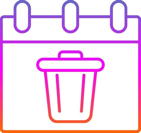 Delete Event Line Gradient Icon 39165656 Vector Art At Vecteezy