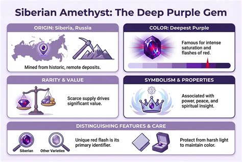Siberian Amethyst Rare Deep Purple Gemstone Guide