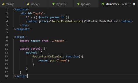 Vue Router Routing Url Başlangıç Seviyesi