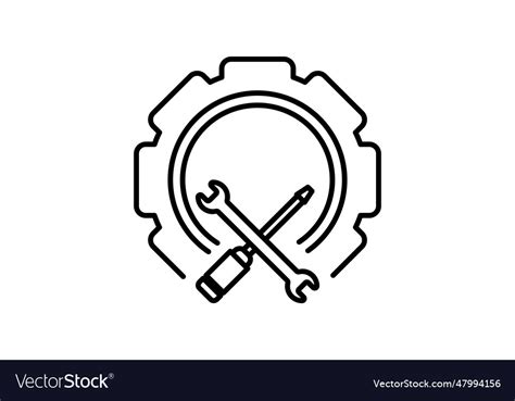 Tools Icon Related To Setup And Action Line Vector Image