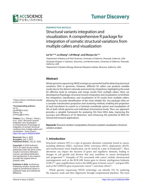 pdf structural variants integration and visualization a