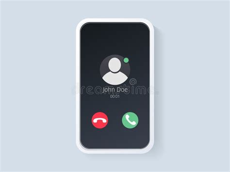 Mobile Call Screen Template Call Screen Smartphone Interface Mockup Web App Ui Display