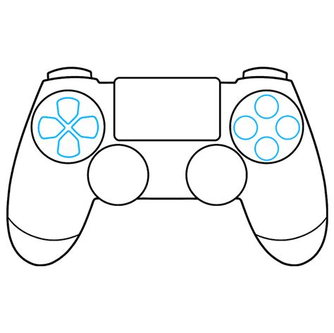 How To Draw A PS4 Controller Really Easy Drawing Tutorial