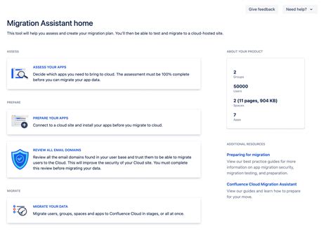 Update Or Install The Confluence Cloud Migration Assistant Atlassian