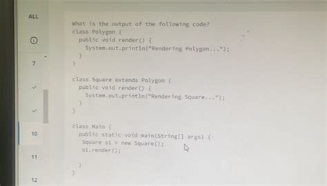 ALL What is the output of the following code | StudyX