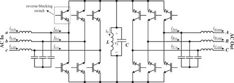 Figure 1 From A Soft Switched Three Phase Ac Ac Converter With A High