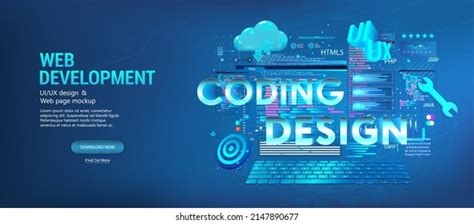웹 사이트 만들기 구성 및 시작 스톡 일러스트 2147890677 shutterstock