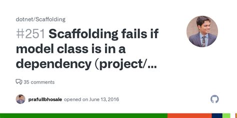 Scaffolding Fails If Model Class Is In A Dependency Project Library Of The Project On Which
