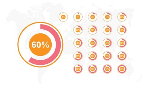 Premium Vector Pie Chart Infographic Element Set