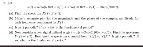 Solved 2 Let