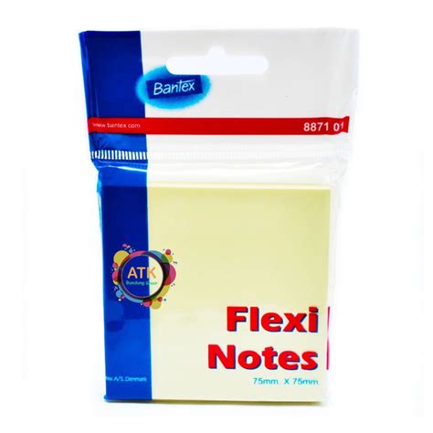 Jual BANTEX 8871 75X75 FLEXI NOTE MEMO INDEX NOTE POLOS WARNA KUNING Shopee Indonesia