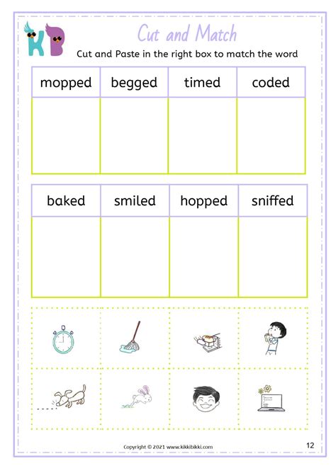 Adding Suffix Ed Free Phonics Printable Worksheets