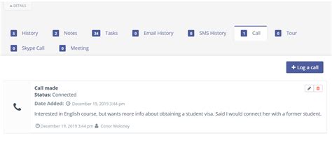 Log A Call In Mautic CRM For Managing Babe Recruitment Leads
