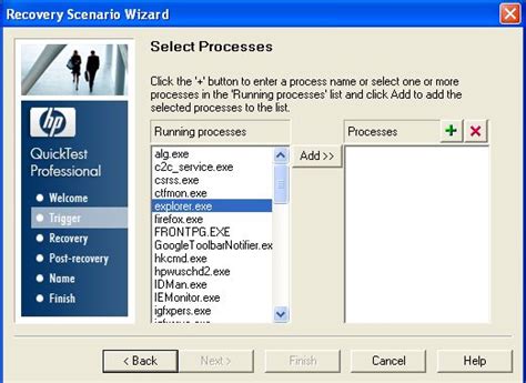 Triggers In Recovery Scenario Wizard Of Qtp In Testing