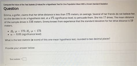 Solved Compute The Value Of The Test Statistic 2 Value For