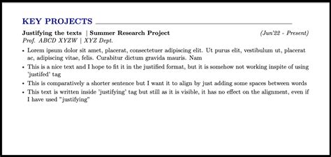 Horizontal Alignment How Do We Align Text On Both Sidessame As