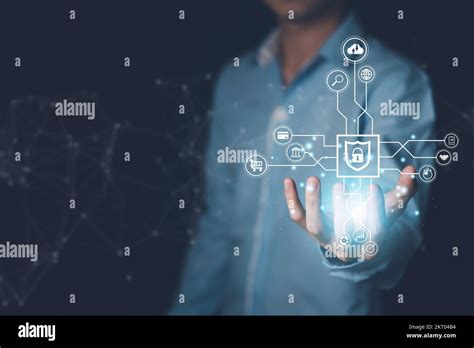 Businessman Login With Username And Password For Technology Cyber