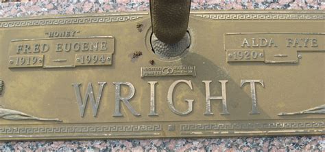 Frederick Eugene “fred” Wright 1919 1994 Find A Grave äreminne