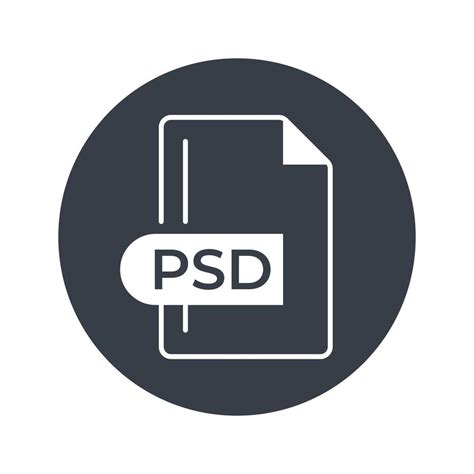 Psd File Format Icon Psd Extension Filled Icon 15426140 Vector Art At