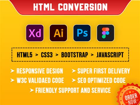 psd xd figma sketch to responsive html css website upwork