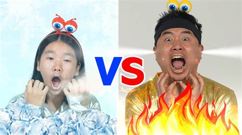 Hot Vs Cold Food Challenge 뜨거운 차가운 음식 챌린지 Tiba 티바 Youtube