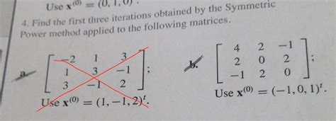 solved find the first three iterations obtained by the