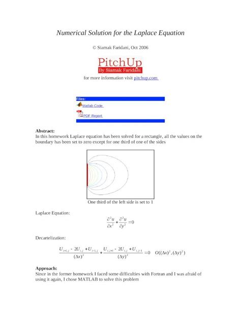 Doc Solution For The Laplace Equation Dokumentips