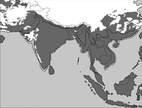 The Dotted Line Represents The Borders Of The Combined Native Ranges Of Download Scientific