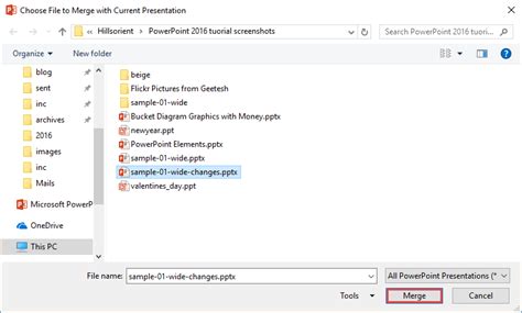 Comparing And Merging Presentations In PowerPoint For Windows