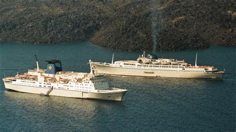 Mts Oceanos Right And Mv Pegasus Left Epirotiki Lines 1990s 1924