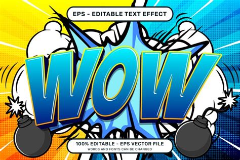 Wow D Text Effect And Editable Text Effect