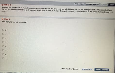 Solved Suppose The Coefficient Of Static Friction Between